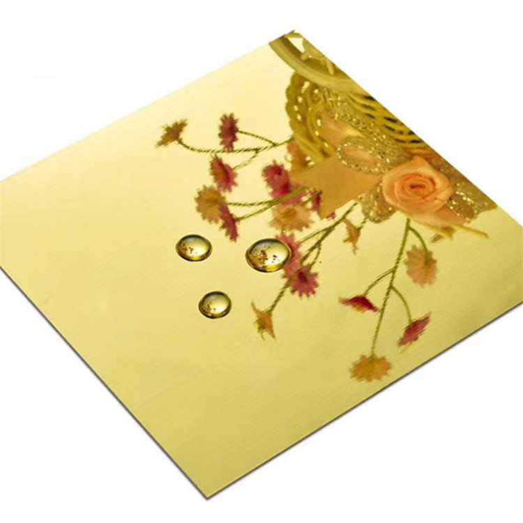 304 316l Ss 430 Gold Color Stainless Steel Sheet Gold Mirror Stainless ...