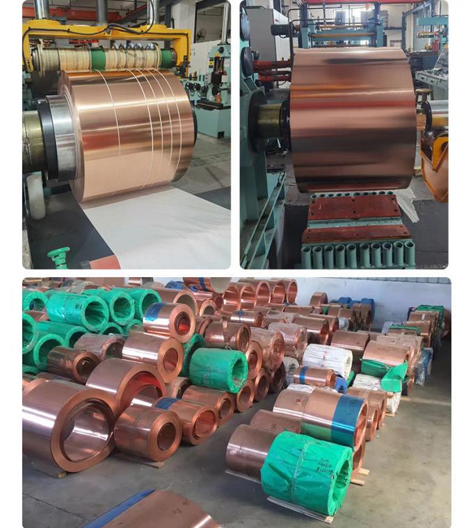 Flat Copper Strip Coil C1100 Oxygen Free Red Pure Copper Coil For ...