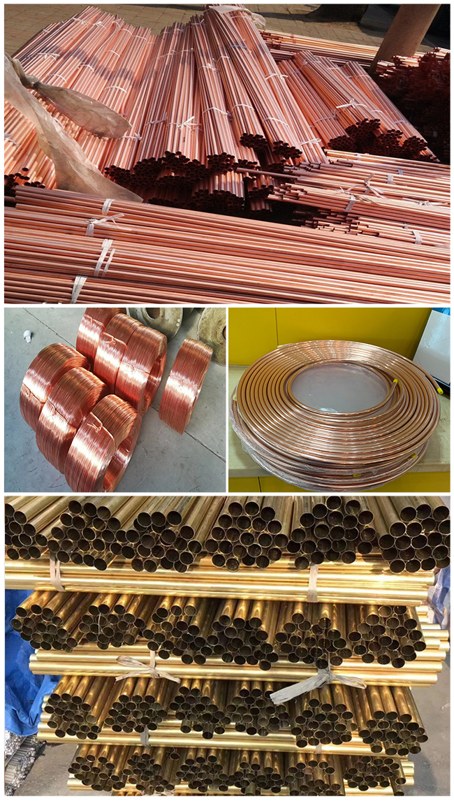 Customized C14500 Tellurium Copper Pipe Tube JIS Copper Line For Air ...