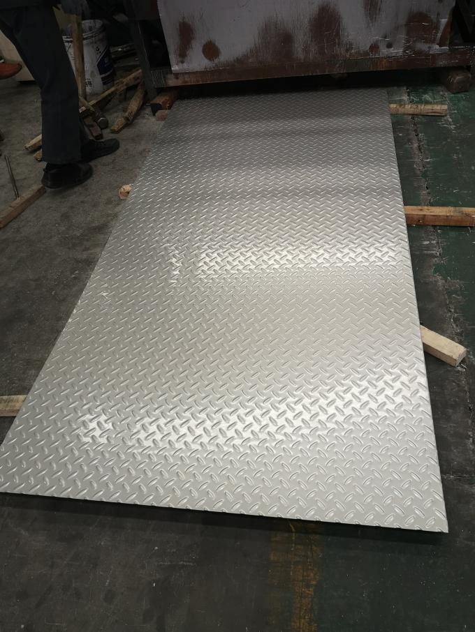 2.5mm 3mm 201 316 Diamond Stainless Steel Sheets Embossed Checkered ...